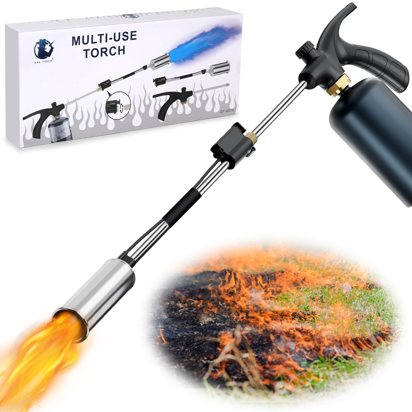 Amazon.com: Propane Torch Burner Weed Torch, 1,200,000BTU Blow Torch ...