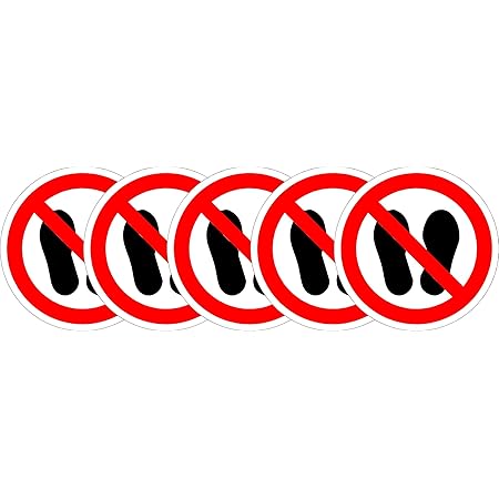 ISO Safety Label Sign - International Do not Walk or Stand here Symbol ...