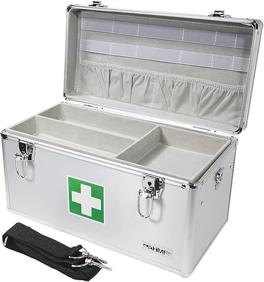 HMF 14701-09 First Aid Box, Medical Box, Carrying Handle, Carry Strap ...