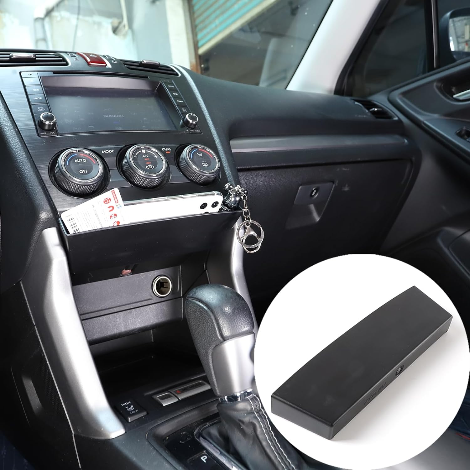 Amazon.com: Car Central Control Storage Box Compatible with Subaru Forester 2013-2018 ABS 1PCS ...