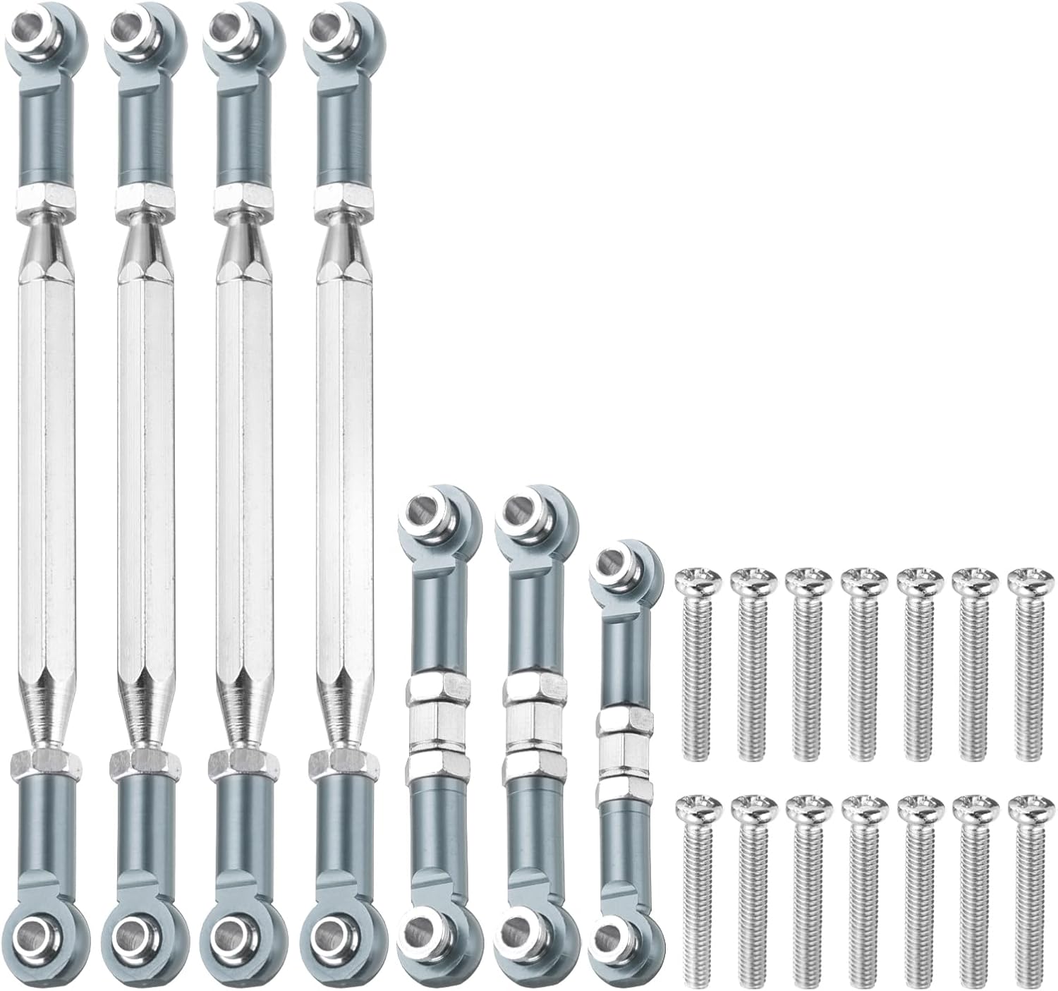 Amazon.com: MECCANIXITY Adjustable Turnbuckles Camber Link Linkages ...