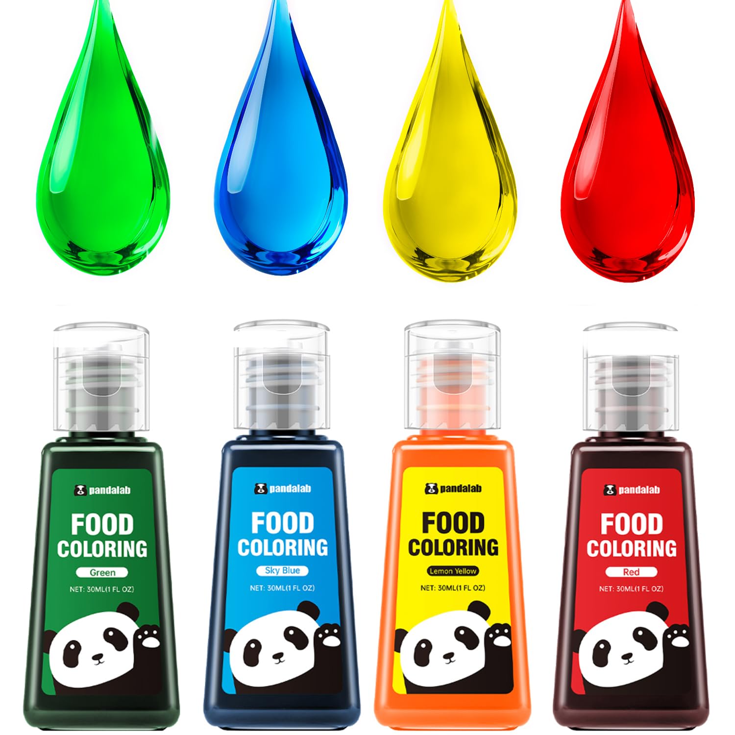 Amazon.com : Food Coloring - Liquid Vibrant Edible Food Grade Dye for ...