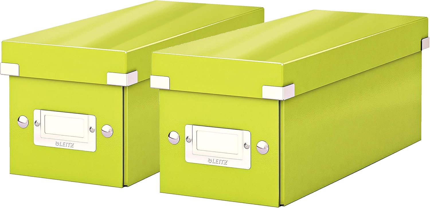 Leitz Click and Store 60410001 Archive Box for CDs Grey Cardboard ...