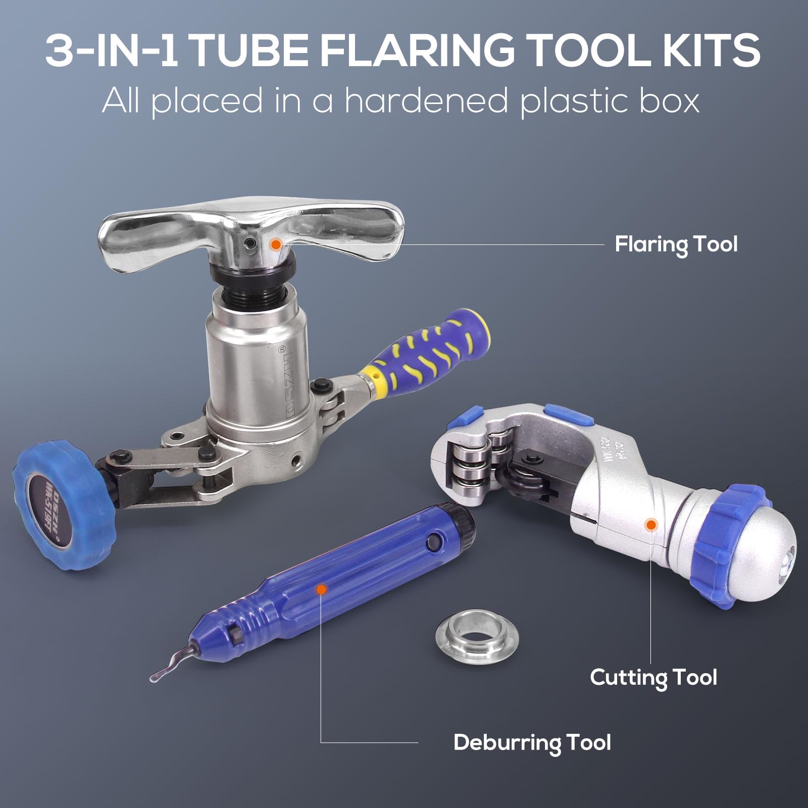 HVAC Refrigeration Flaring Tool 3-IN-1 Tube Flaring Tool Kit With ...