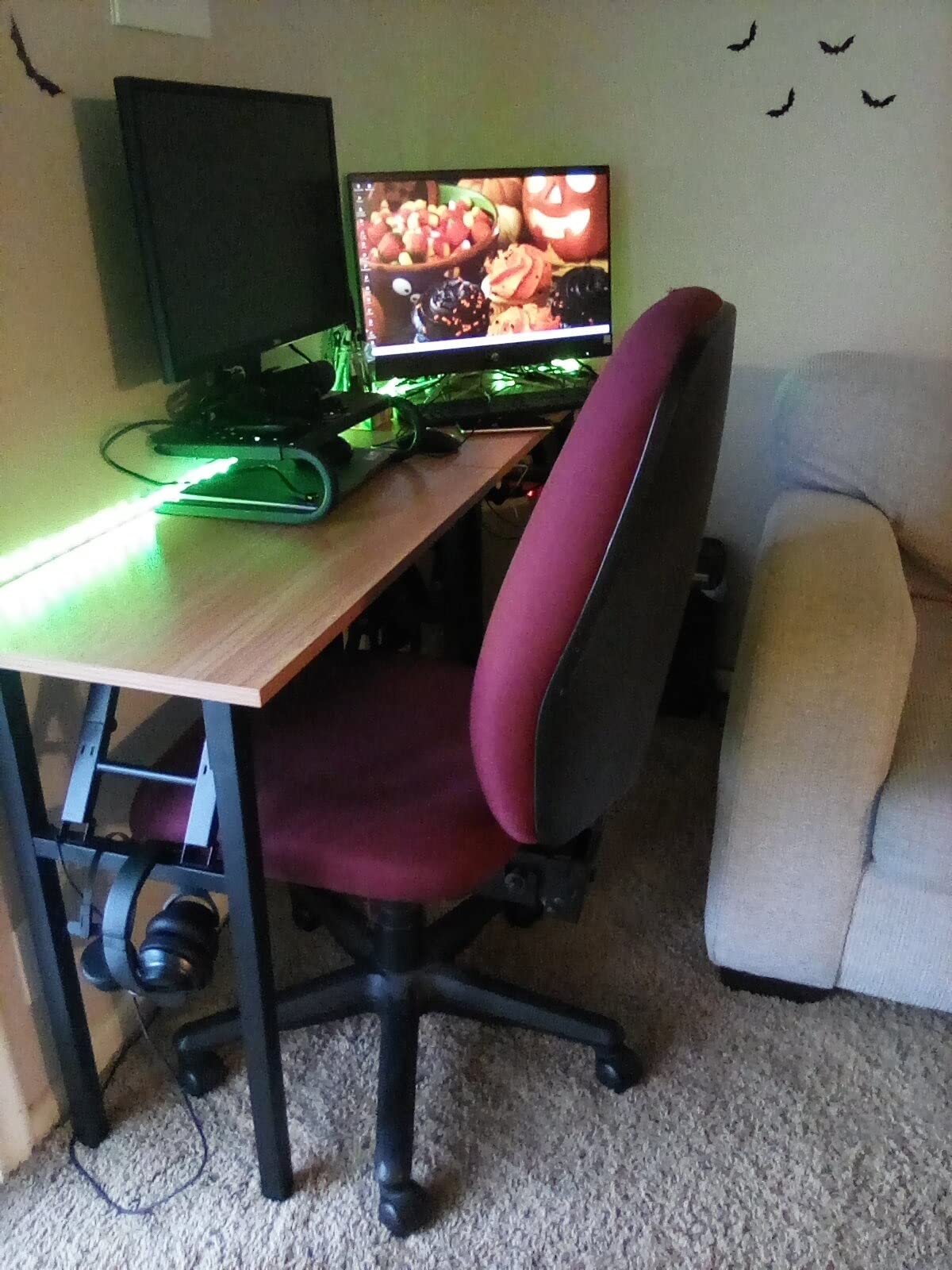 $28/mo - Finance Need Computer Desk Office Desk 62 inches Folding Table ...