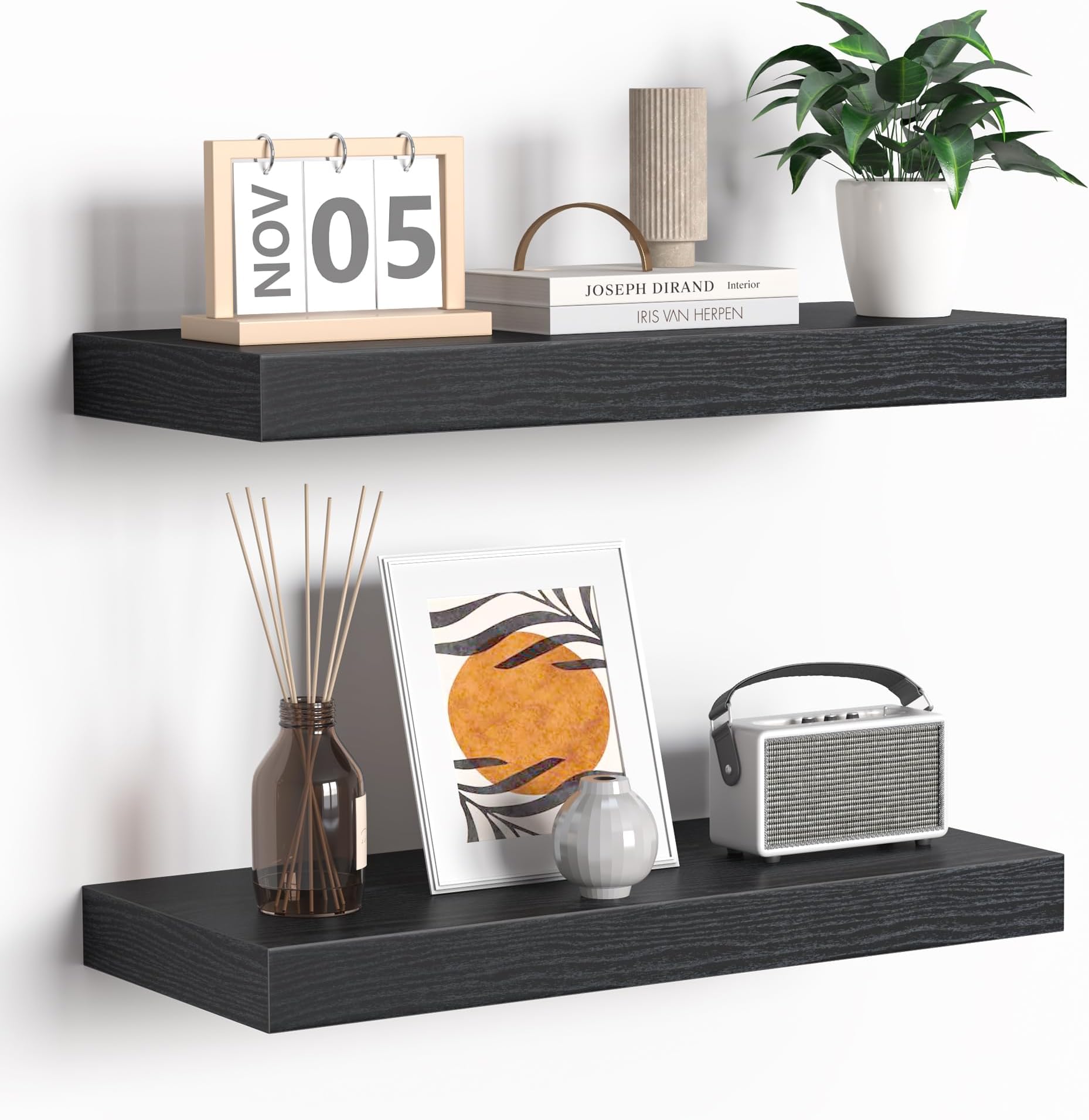 Amazon.com: Ikea Floating Wall Lack Shelf (3, Black) : Home & Kitchen