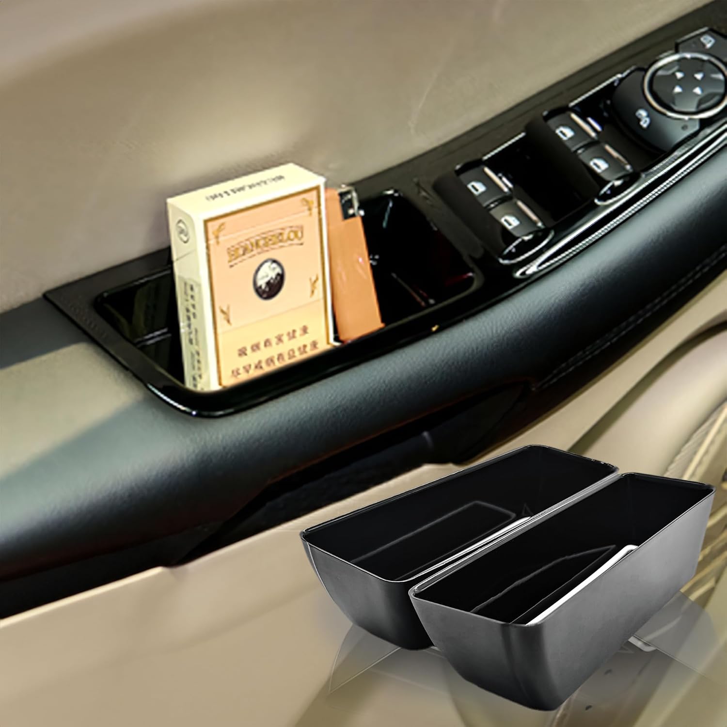 Amazon.com: Rogierra for Ford Edge 2015-2024 Front Door Storage Box ...