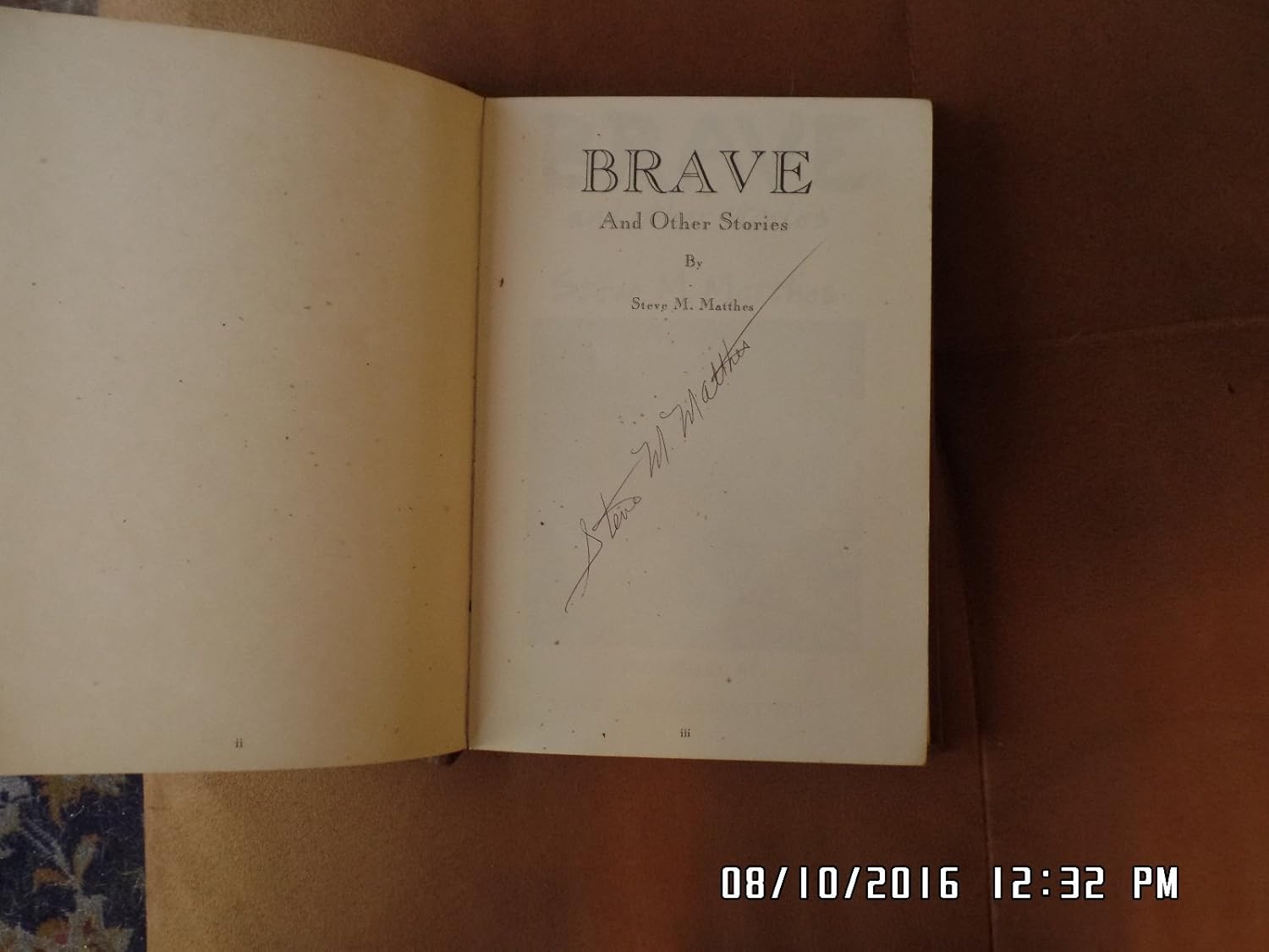 Brave and other Stories: Steve M. Matthes: Amazon.com: Books