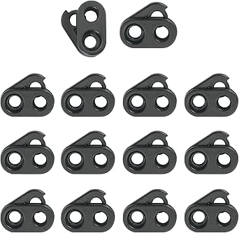 Amazon.com: ZZLZX 14PCS Plastic Double Hole Adjustment Buckle Spring ...