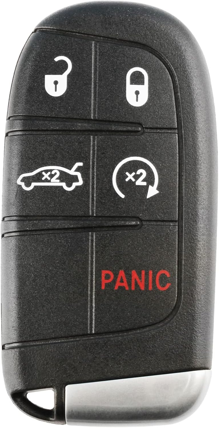 Amazon.com: Remote Start Car Key Fob Keyless Entry 5btn for Dodge ...