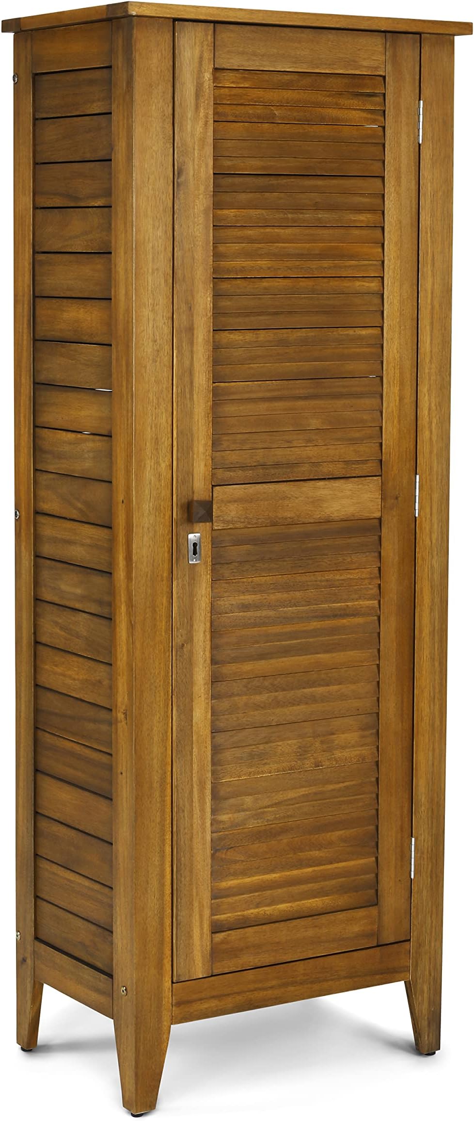 Amazon.com: Fresca Bath Bathroom Linen Side Cabinet with 2 Storage Area ...