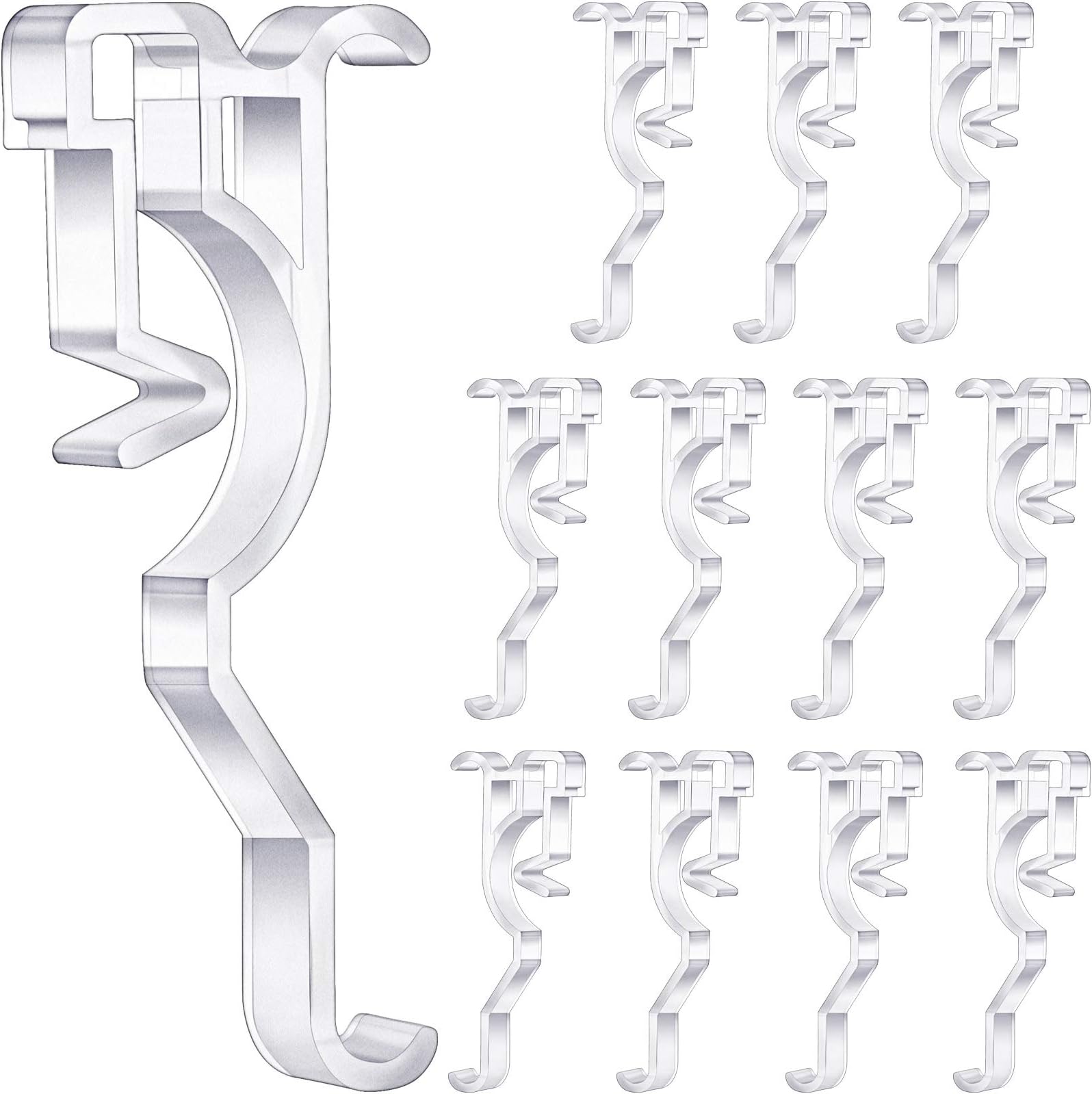 Amazon.com: Jetec Valance Clips 2.5 Inch Arc-Shaped Window Valance ...