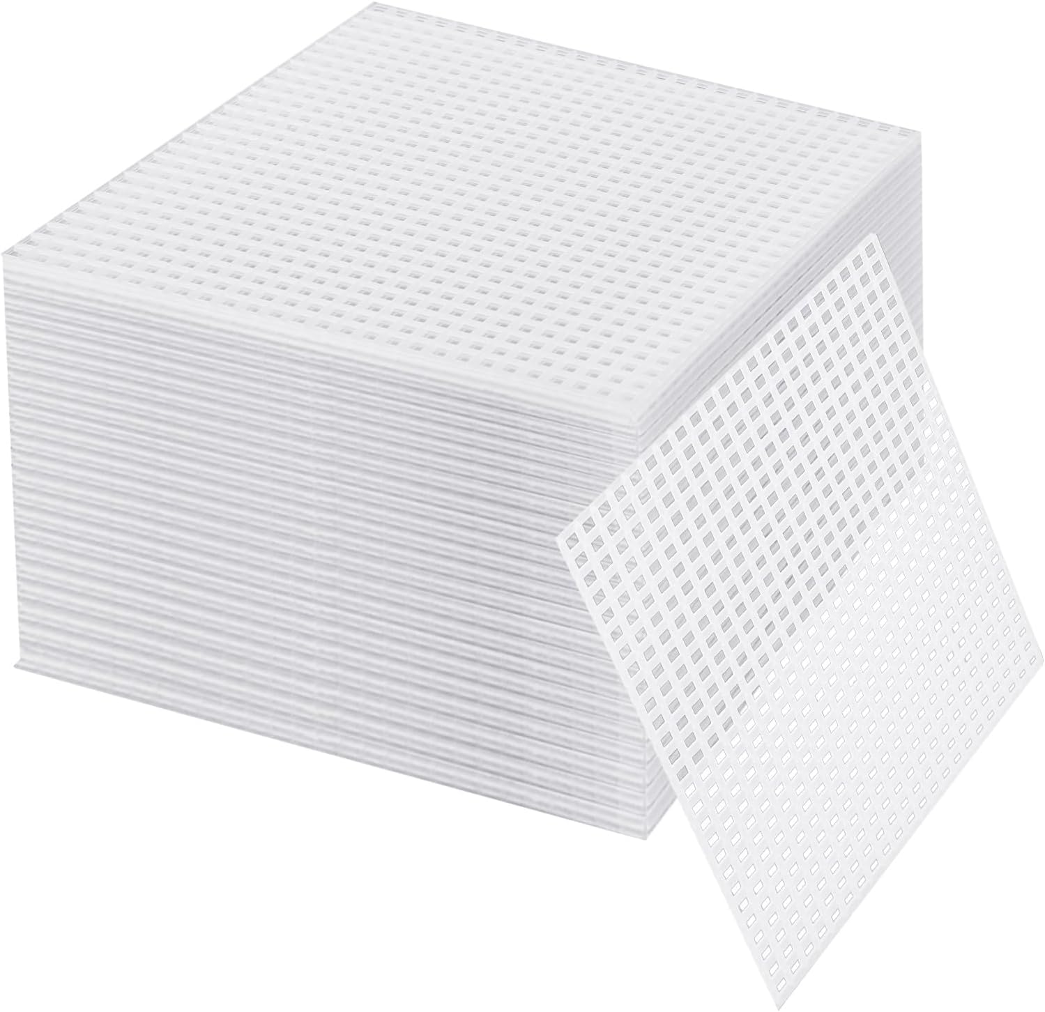 Amazon.com: QTLCOHD 150 Pcs Plastic Canvas Sheets 7 Count Square Clear ...