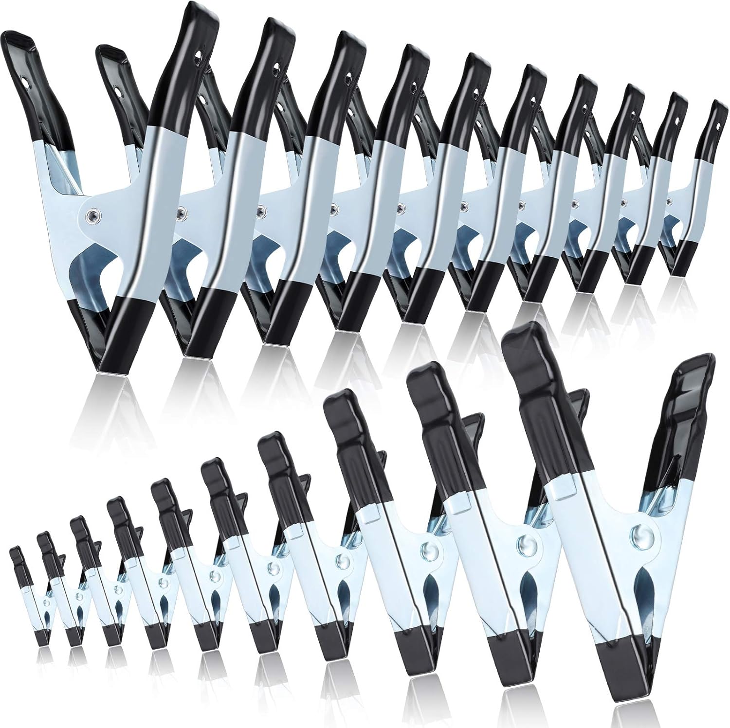 20 Pieces Steel Spring Clamp Set, 4 Inch Metal Spring Clamps 6 Inch ...