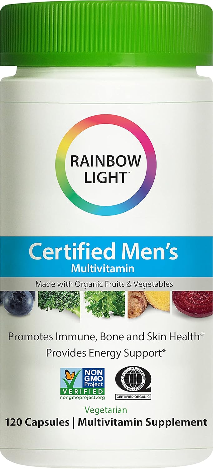 Amazon.com: Rainbow Light Certified Organics Men's Multivitamin, 120 ...