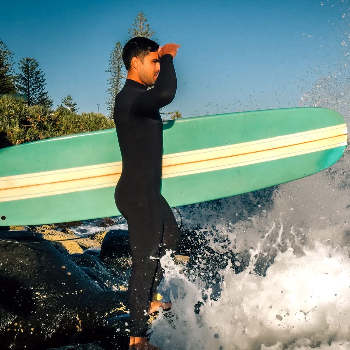 Snapklik.com : Mens Surfing Wetsuit Full Body GBS 3/2mm Neoprene ...