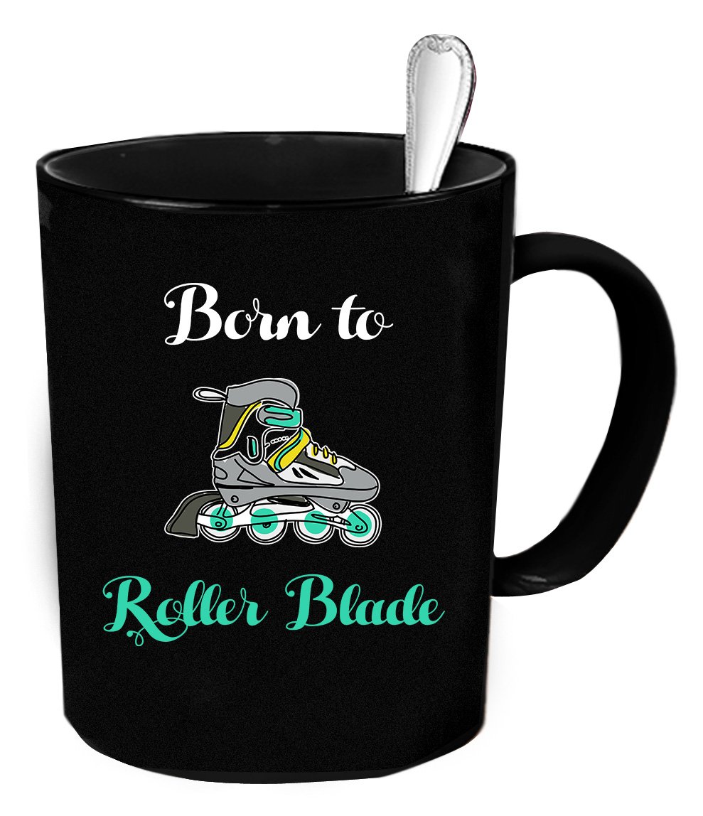 Rollerblade Memes Little Funny Cartoon Girl Rollerblading She Stock