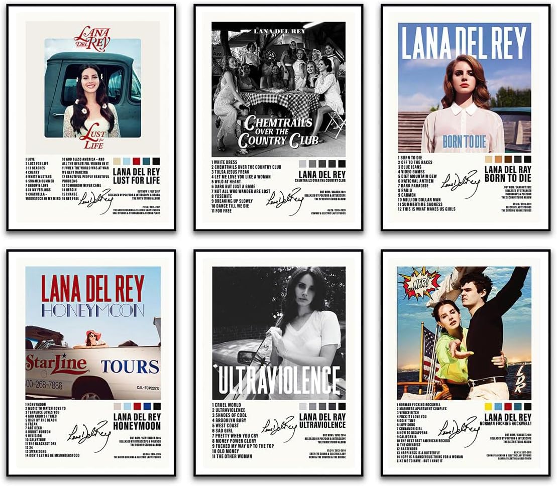 Amazon.com: Lana Del Ray Poster Born To Die Norman Fucking Rockwell ...