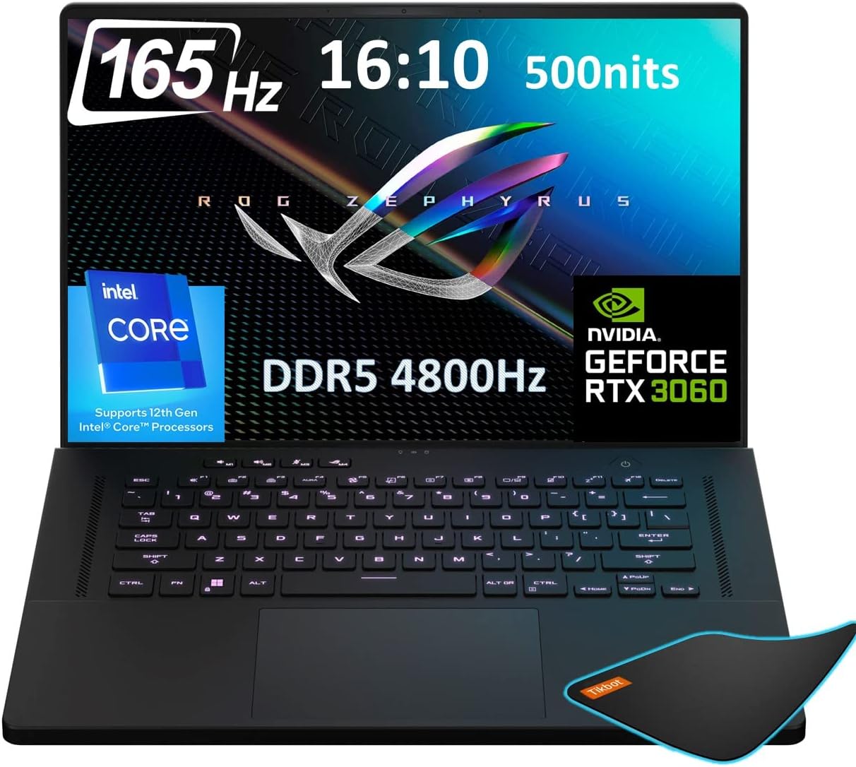 Asus 2022 ROG Zephyrus 16 '' FHD 165Hz Laptop Intel Core i7-12700H ...