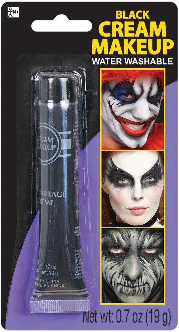 Amazon.com: Black Cream Makeup Tube - 0.7 oz. (Pack of 1) - Vibrant ...