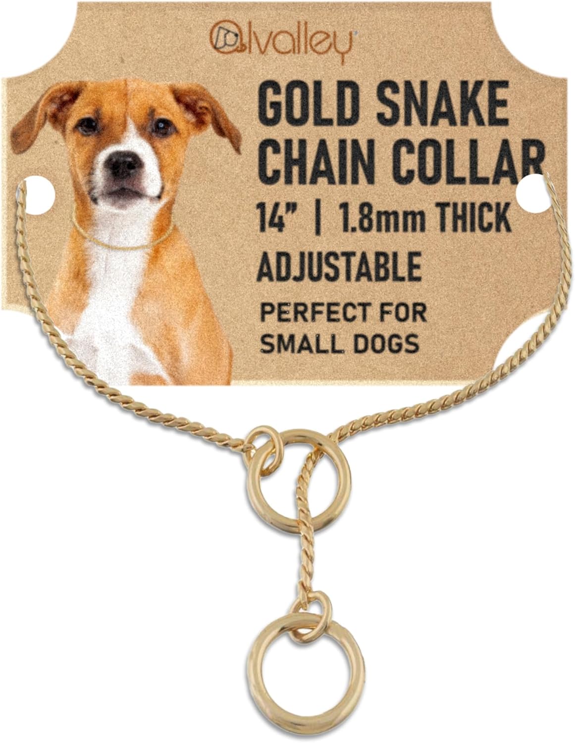 Amazon.com : Alvalley Metal Chain Dog Show Collar - Pet Slip Collar for ...