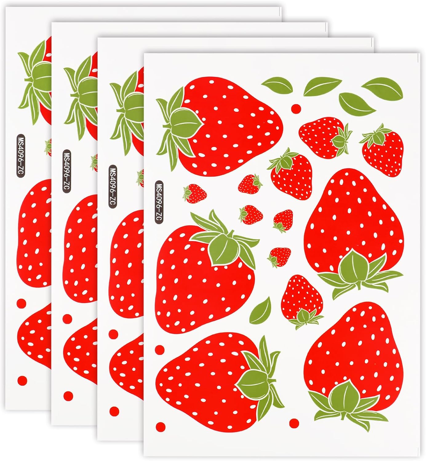 Amazon.com: 4 Pages Cute Strawberry Shortcake Stickers, Waterproof ...