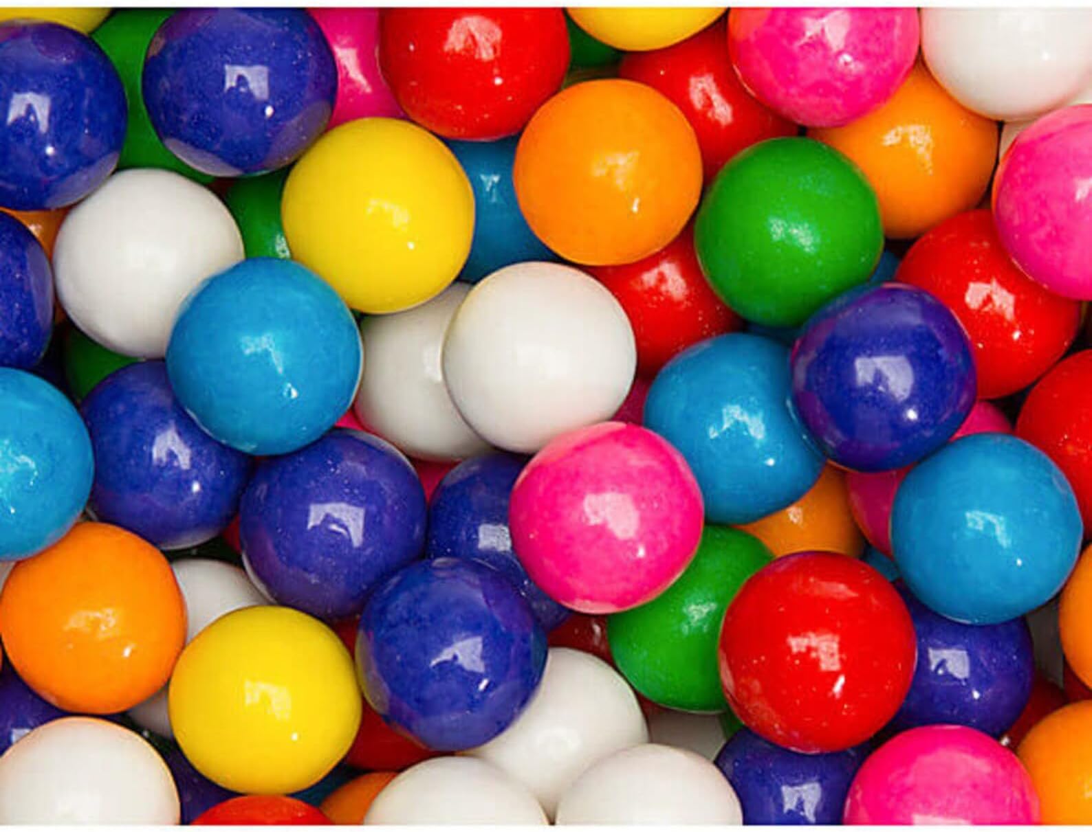 Amazon.com : Bubble Chewing Gum Balls One Inch Gumballs Assorted ...
