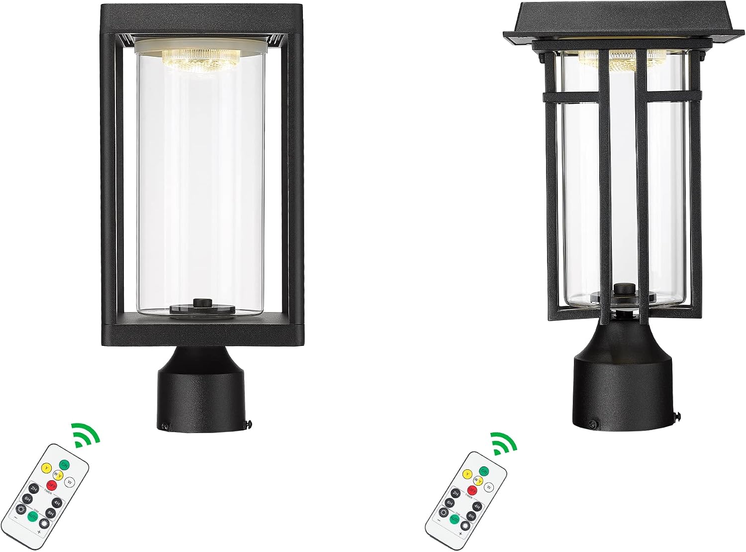 Beionxii Solar Lamp Post Light, Dusk to Dawn Outdoor Post Lights with ...
