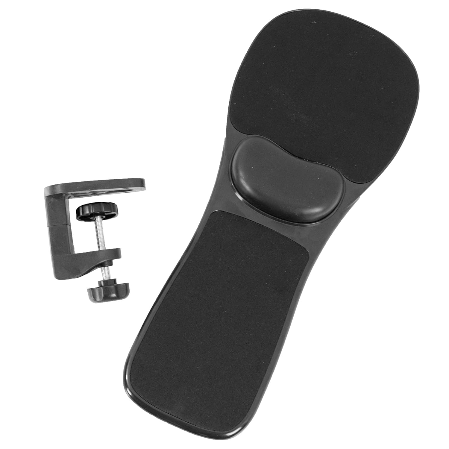 VIVO Black Universal Clamp-on Adjustable Arm Rest Mouse Pad with Wrist ...