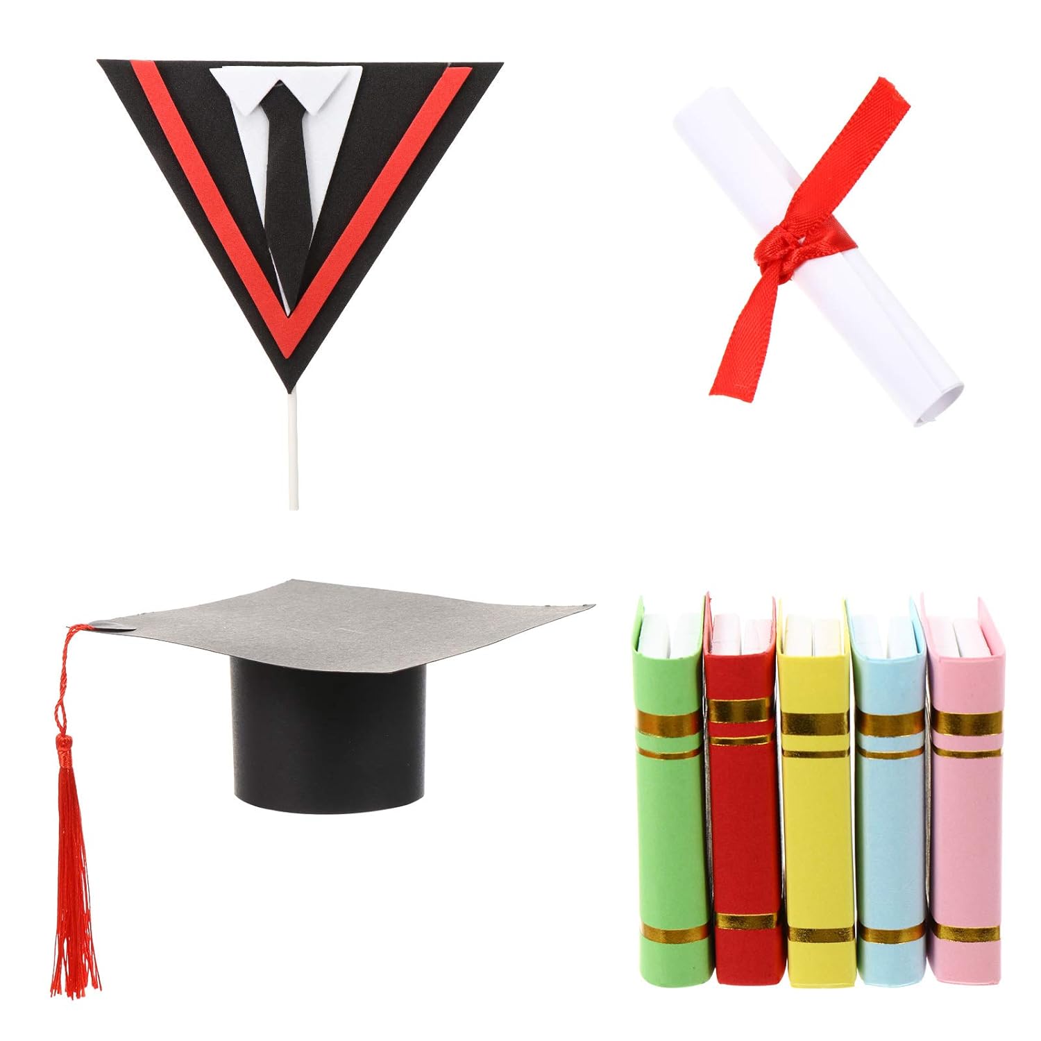 3pcs Graduation Party Trencher Academic Dress Certificate Paper for ...