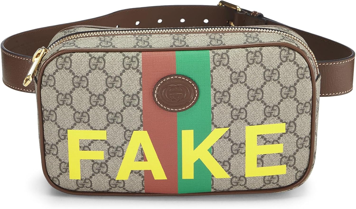 Amazon.com: Gucci, Pre-Loved Original GG Supreme Fake/Not Belt Bag ...