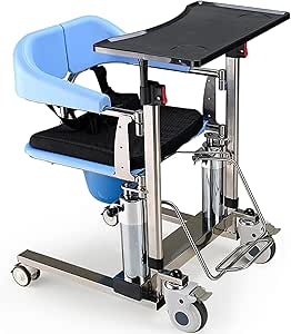 Amazon.co.jp: Hydraulic Patient Lift Wheelchair with 180° Split Seat ...