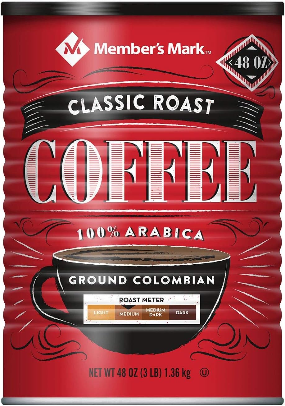Amazon.com : Member's Mark Ground Colombian Coffee Classic Roast, 48 ...