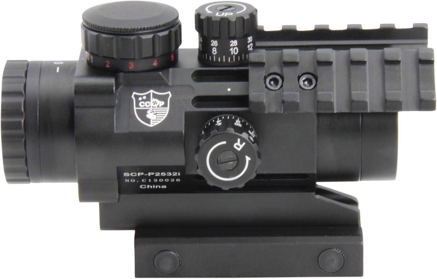 Amazon.com : CCOP Outdoor Products Tactical Prism Scope, 2.5x32mm, Red ...