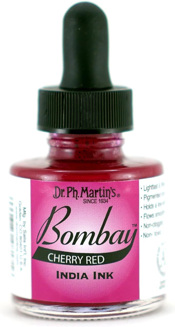 Amazon.com: Dr. Ph. Martin's Bombay India Ink (17BY) Ink Bottle, 1.0 oz ...