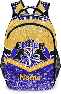 Amazon.com | Zaaprint Cheerleading Cheer Backpack Custom Cheer Bags ...