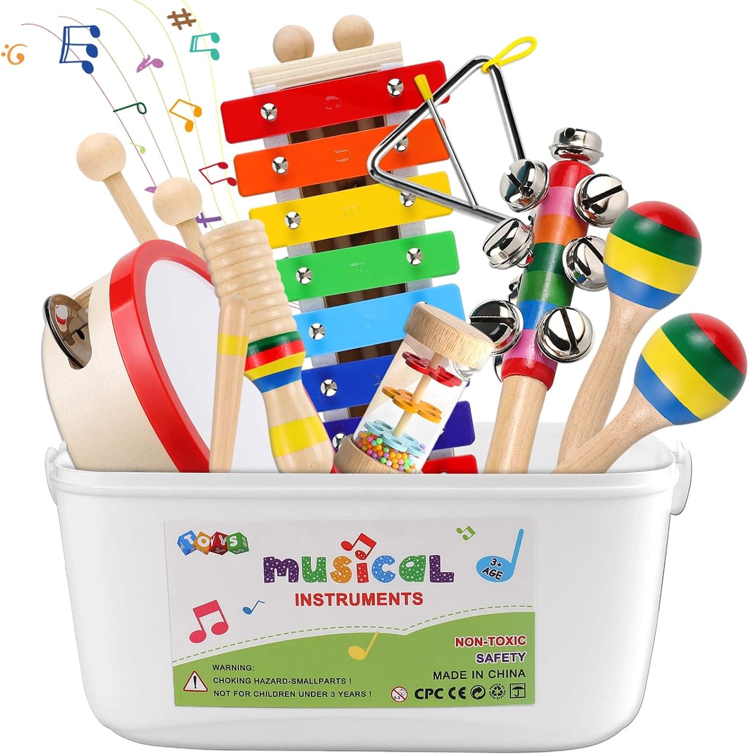 Amazon.com: DIFFYBOX Kids Musical Instruments Montessori Baby Musical ...