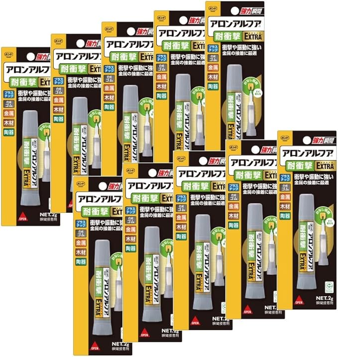 Amazon.co.jp: ボンド アロンアルフア EXTRA #04656×10 耐衝撃スリム 10個入 : 文房具・オフィス用品