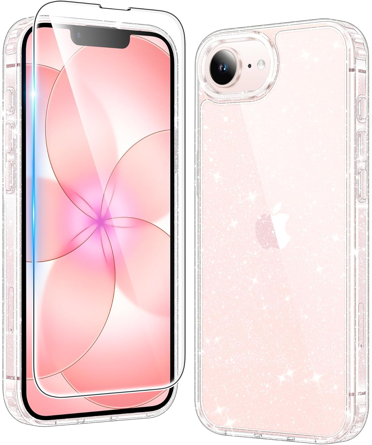 Amazon.com: FNTCASE for iPhone 17e Case Glitter: for iPhone 16e Case ...