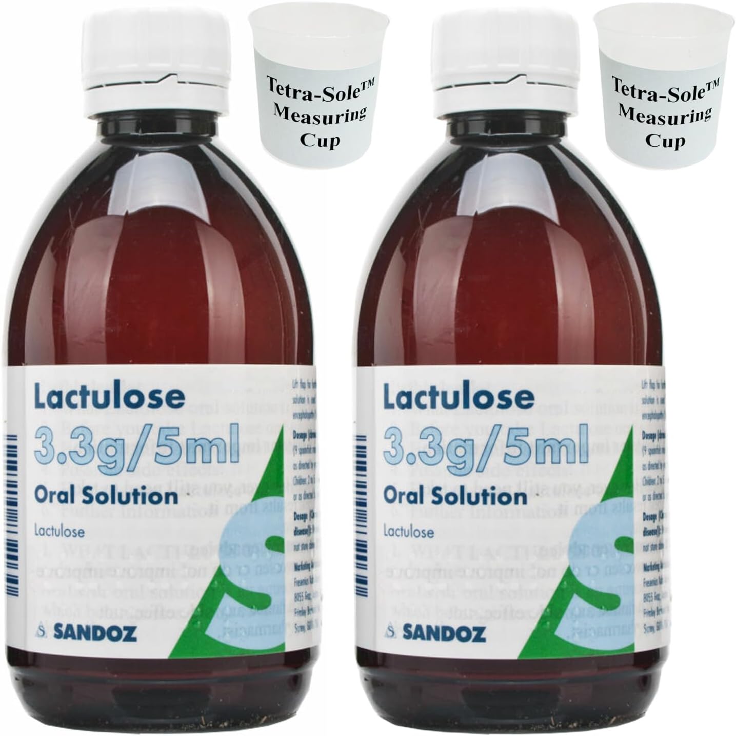 Lactulose Oral Solution 2X500ml + Free Tetra-Sole™ Measuring Cup ...