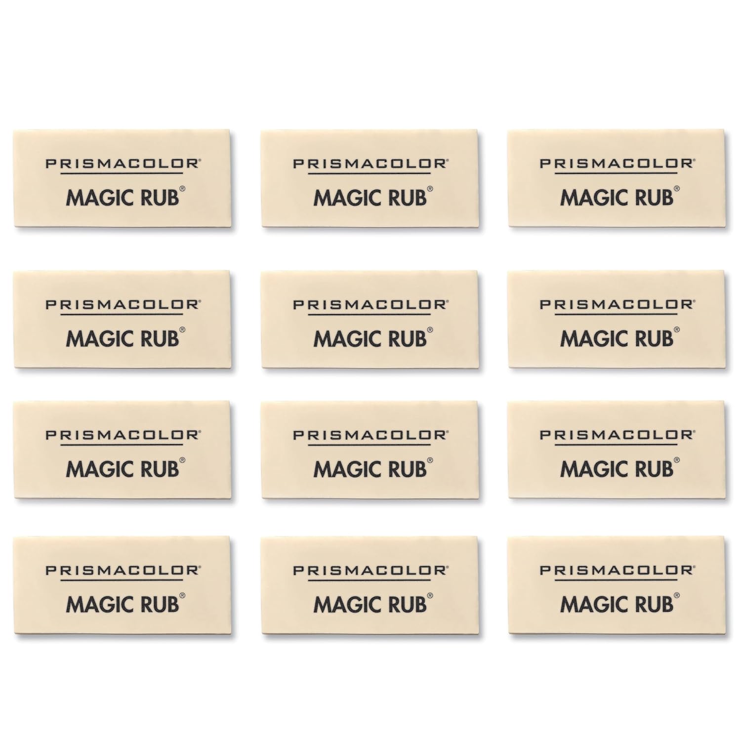 PRISMACOLOR Magic Rub Eraser No 1954 12Box Min 1 Box,White : Amazon.in ...