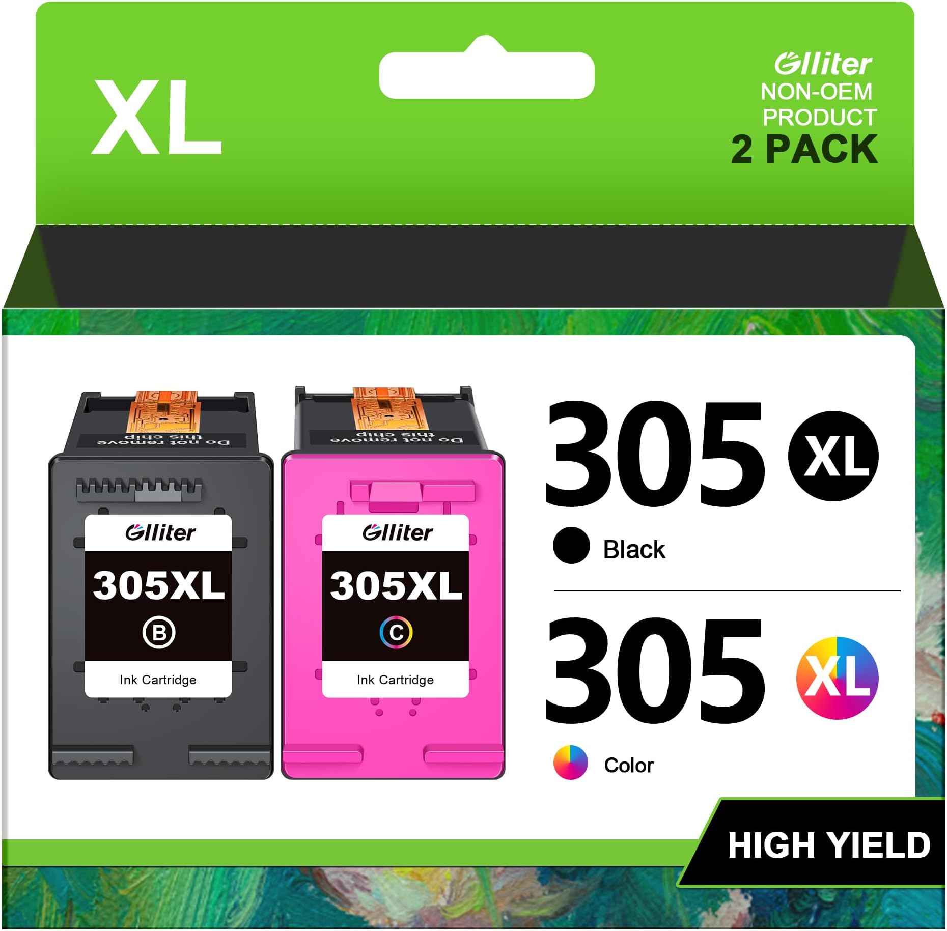 HP 305 (6ZD17AE) Original Druckerpatrone,1xSchwarz,1xFarbe für HP ...