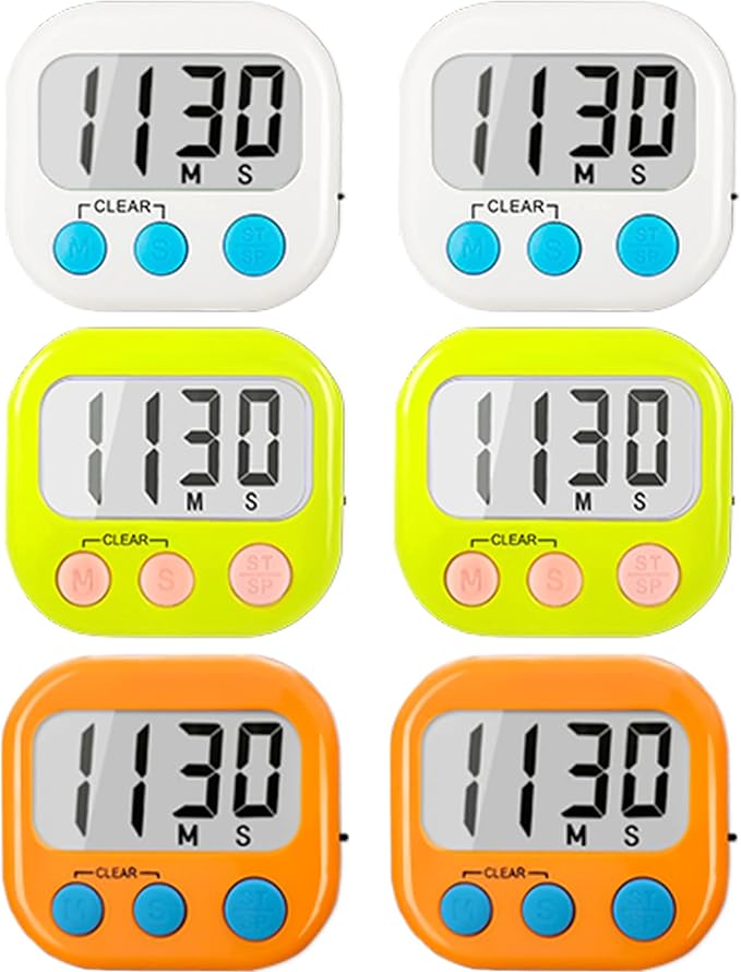 Amazon.com: Timer for Kids Teachers Digital Kitchen Timers for Cooking ...