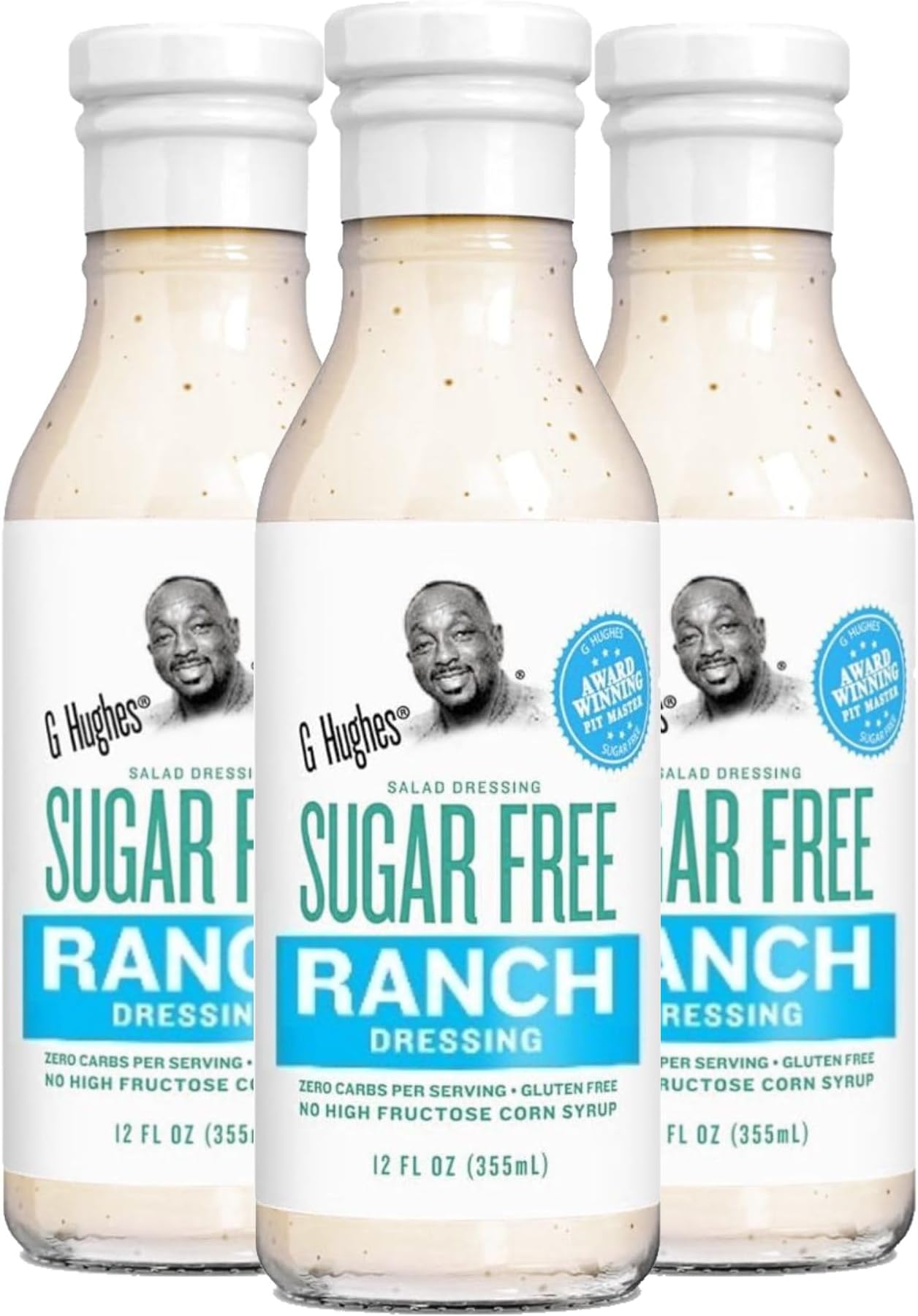 Amazon.com : G Hughes Sugar Free Ranch Dressing - Ranch Sauce, Low Fat ...