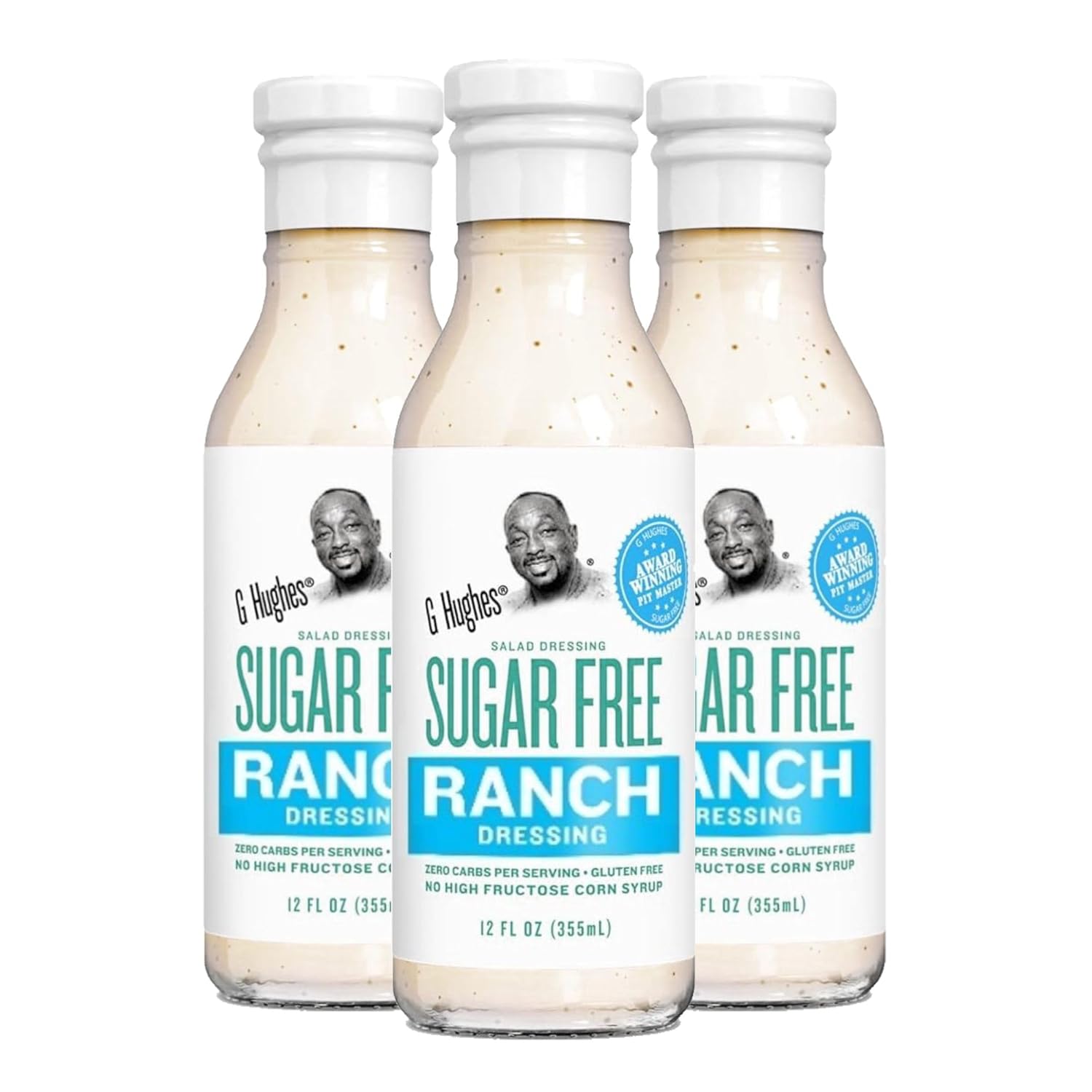 Amazon.com : G Hughes Sugar Free Ranch Dressing - Ranch Sauce, Low Fat ...