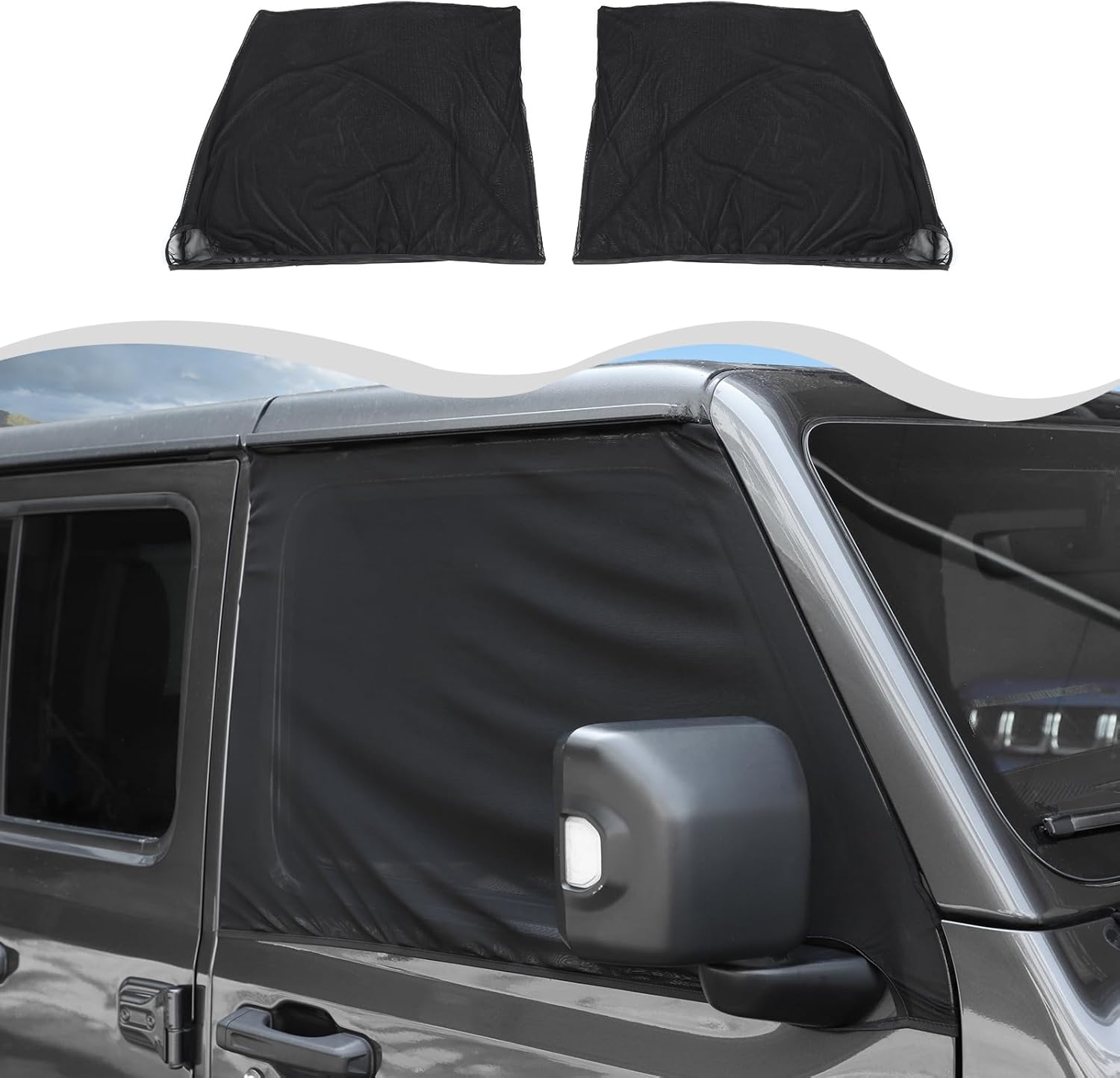 HTHE Car Front Window Screens Set Protection from Bugs UV and Car ...