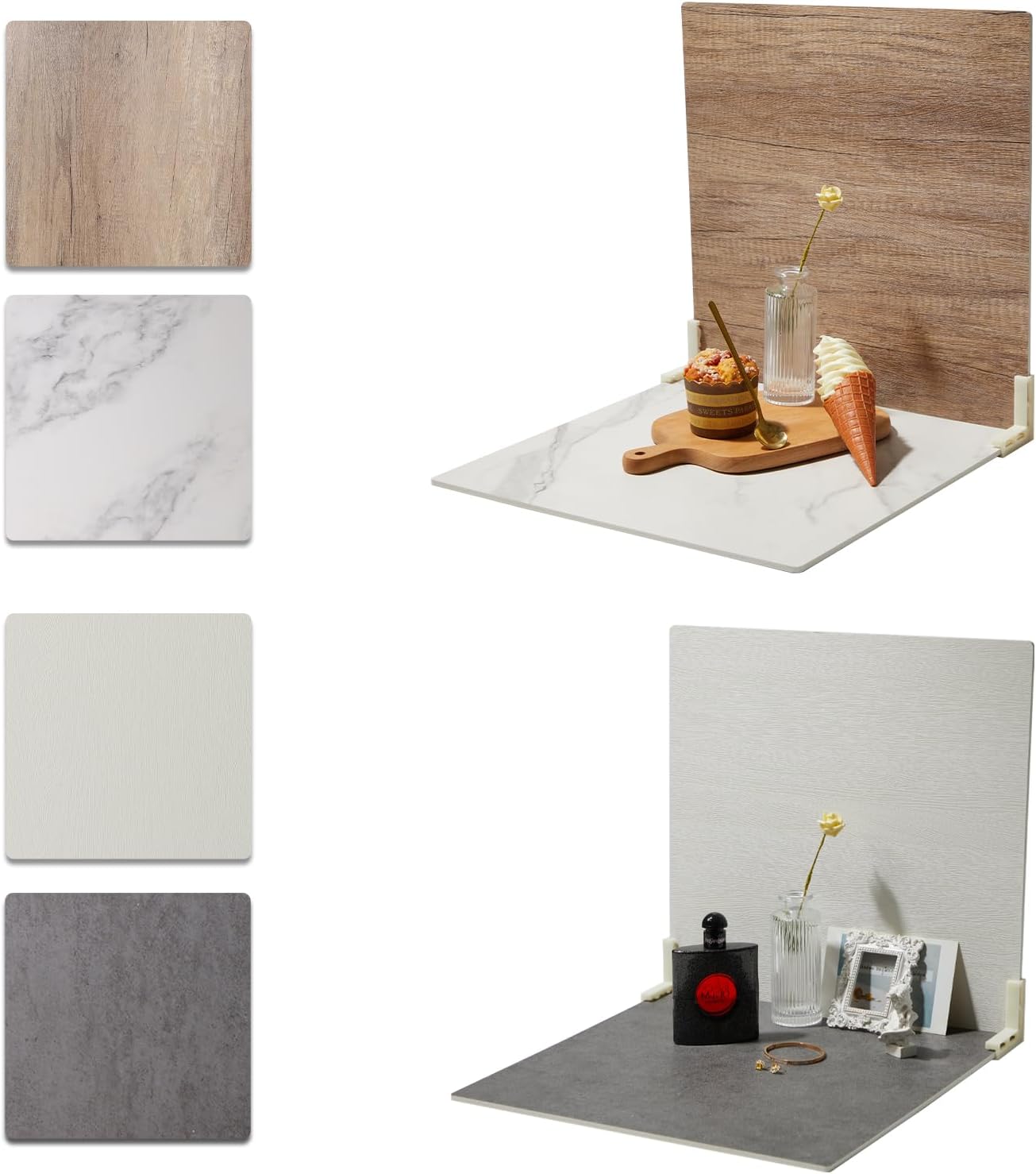 Amazon.com : EOAJAFOU 2PCS Double Sided Photography Backdrop Boards ...