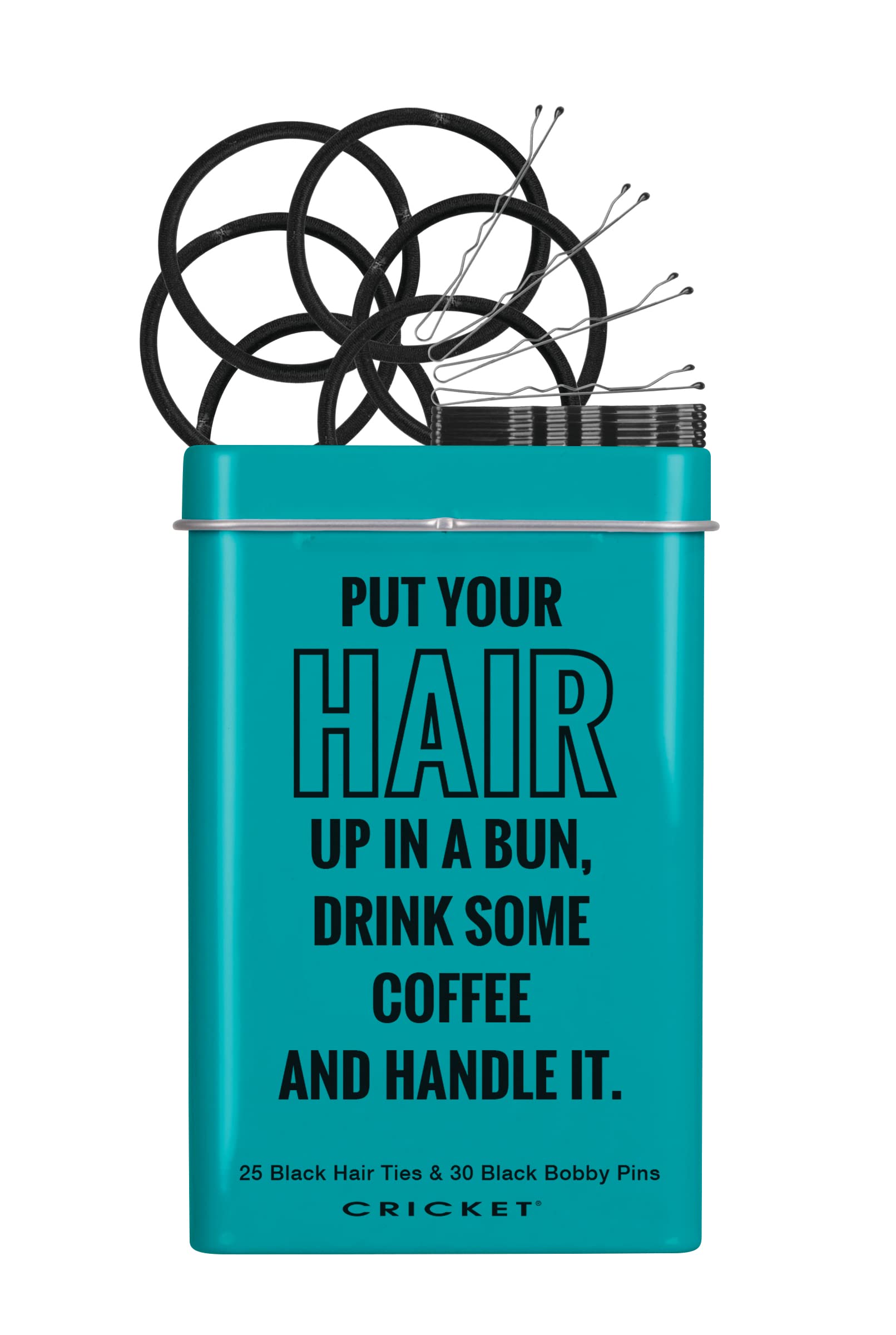 Amazon.com : Cricket Hair Accessories Handle It Tin, Includes 25 Non ...