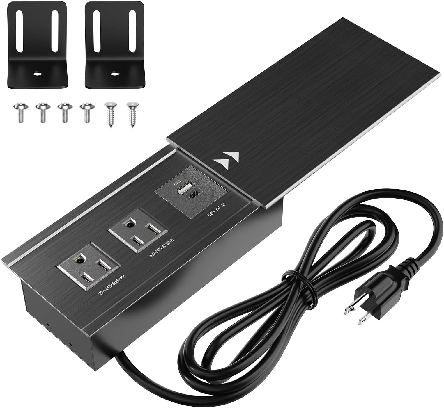Amazon.com: PD 20W USB C Recessed Power Strip, Furniture Power Strip ...