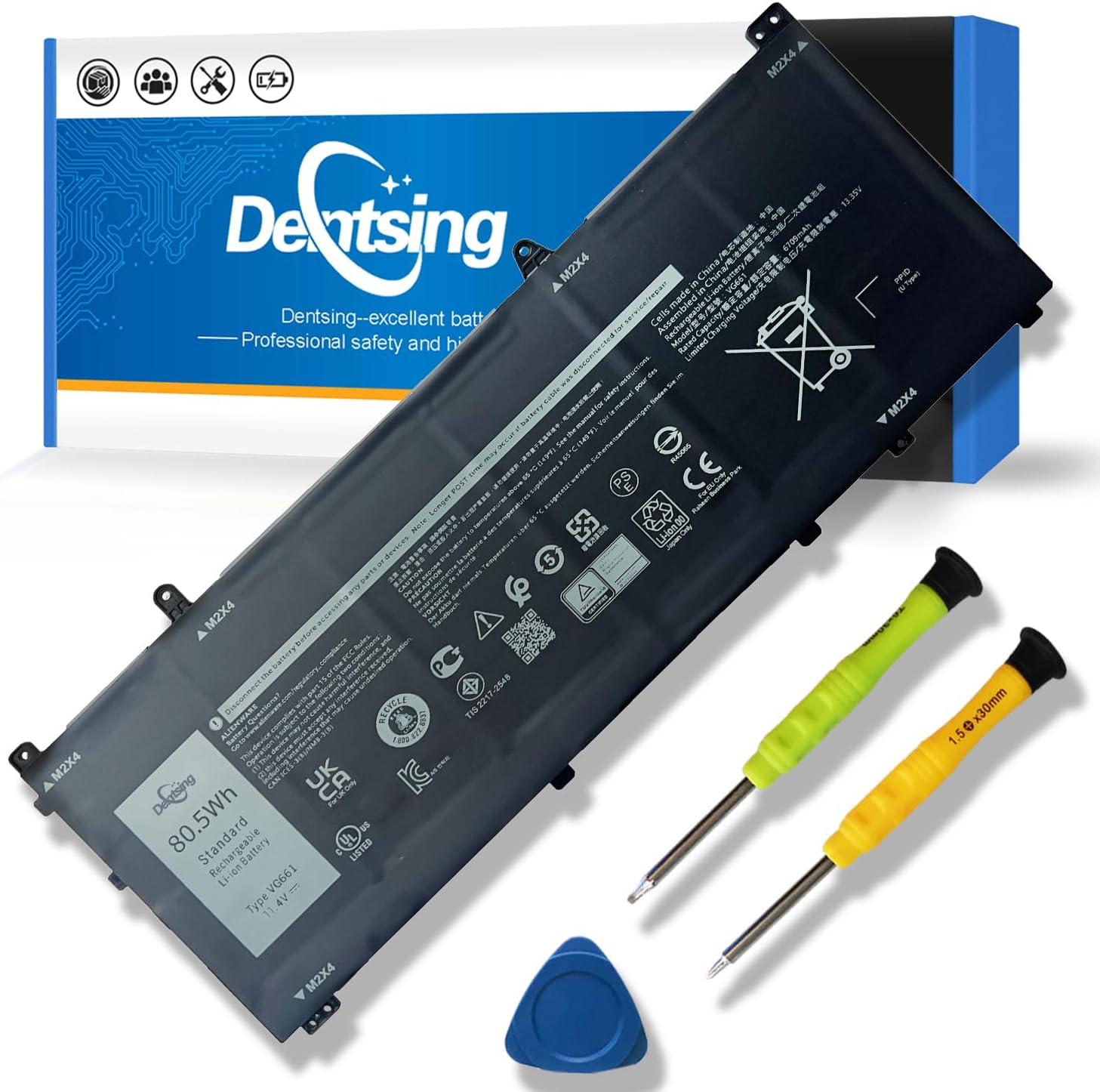 Amazon.com: Dentsing VG661 80.5Wh Laptop Battery Replace for Dell ...